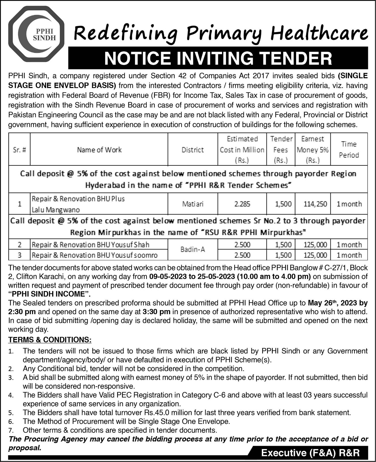 PPHI SINDH - Karachi