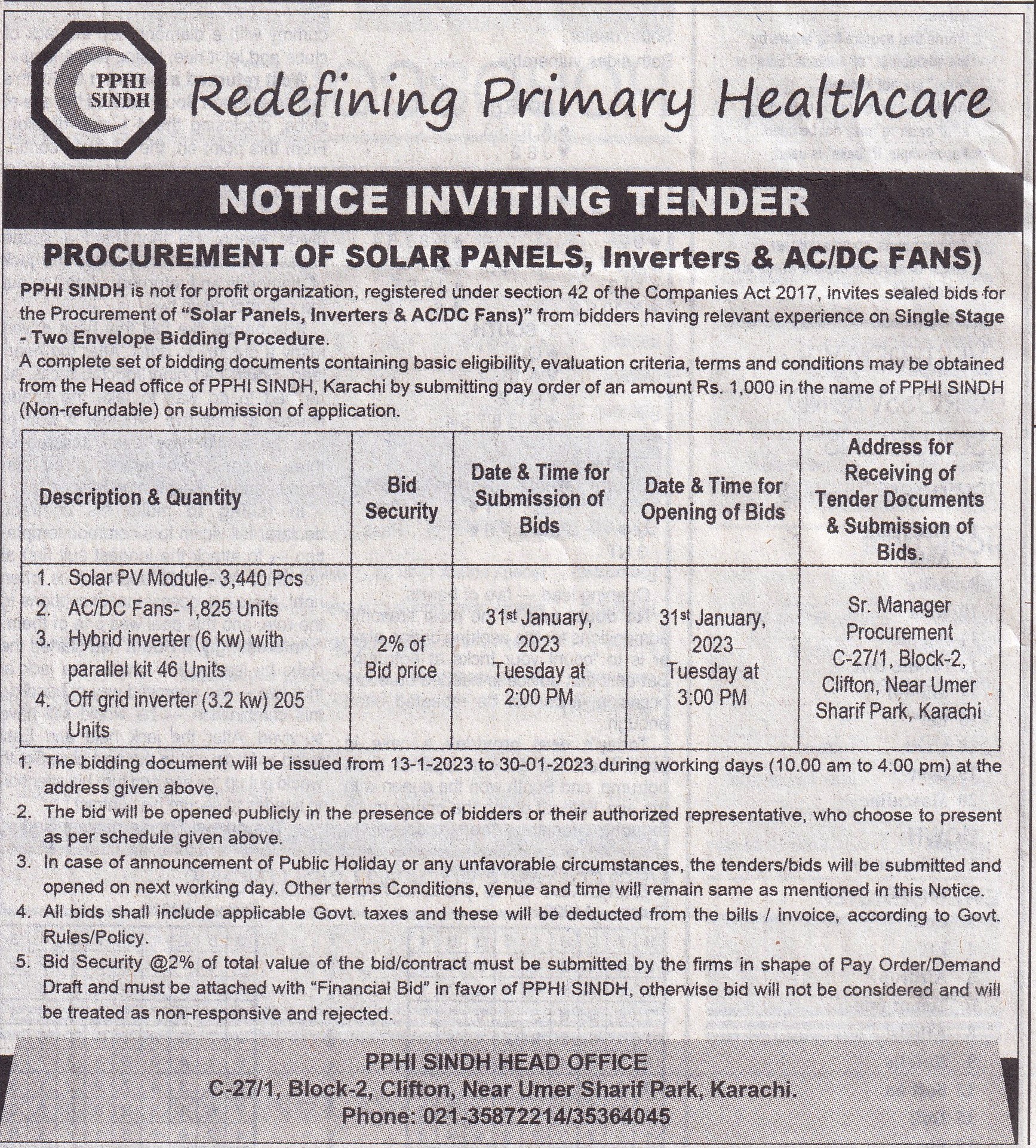 PPHI SINDH - Karachi