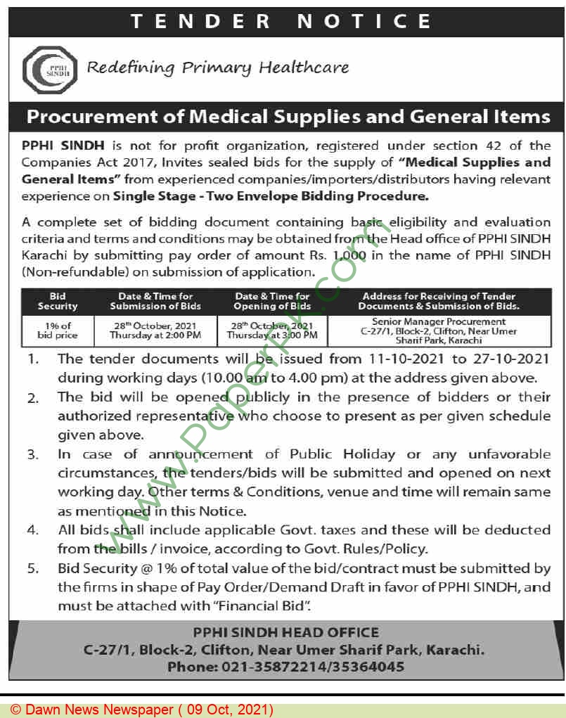 PPHI SINDH - Karachi