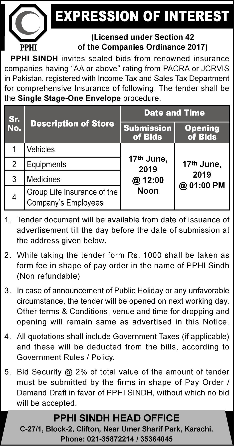 PPHI SINDH - Karachi