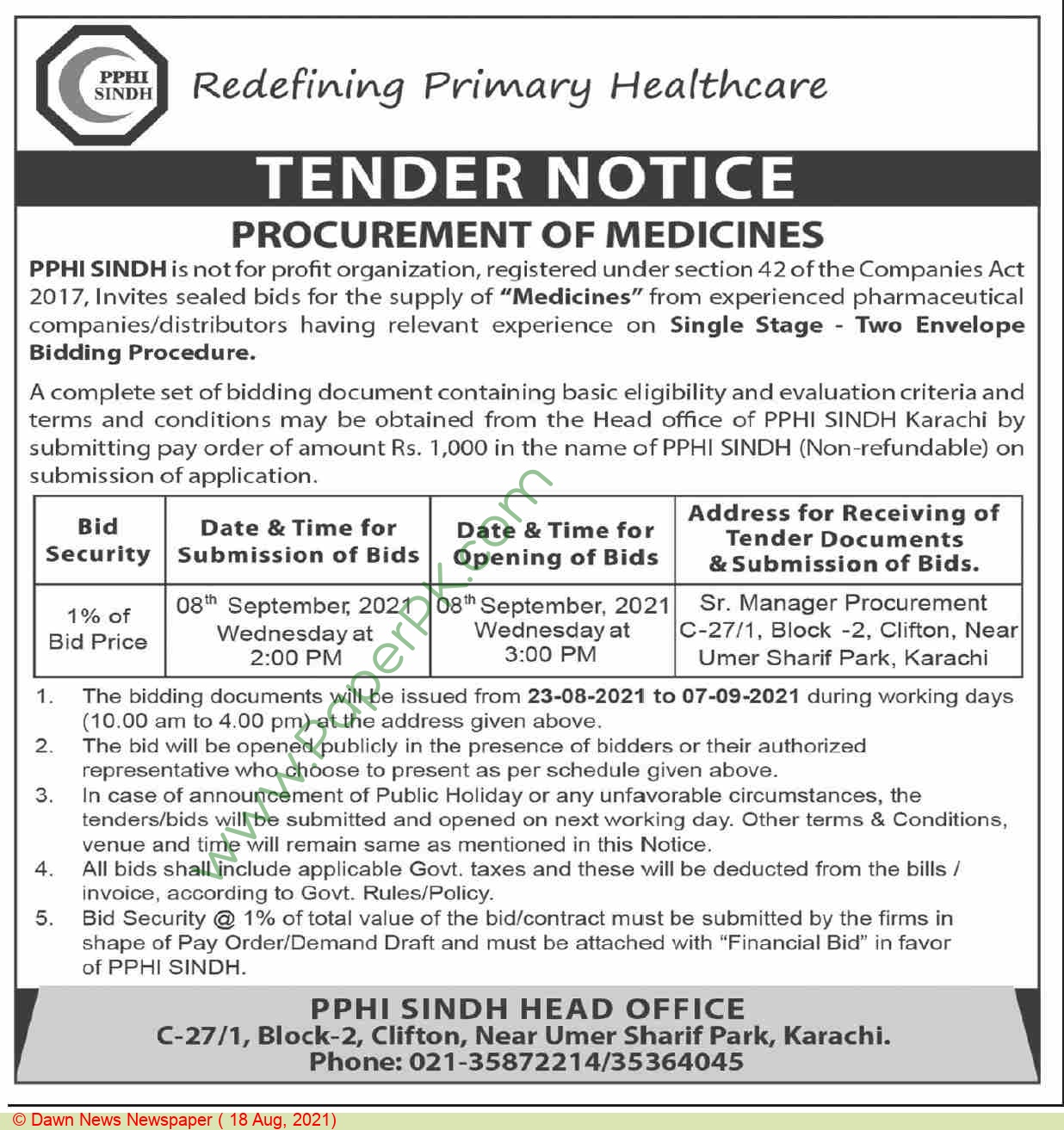 PPHI SINDH - Karachi