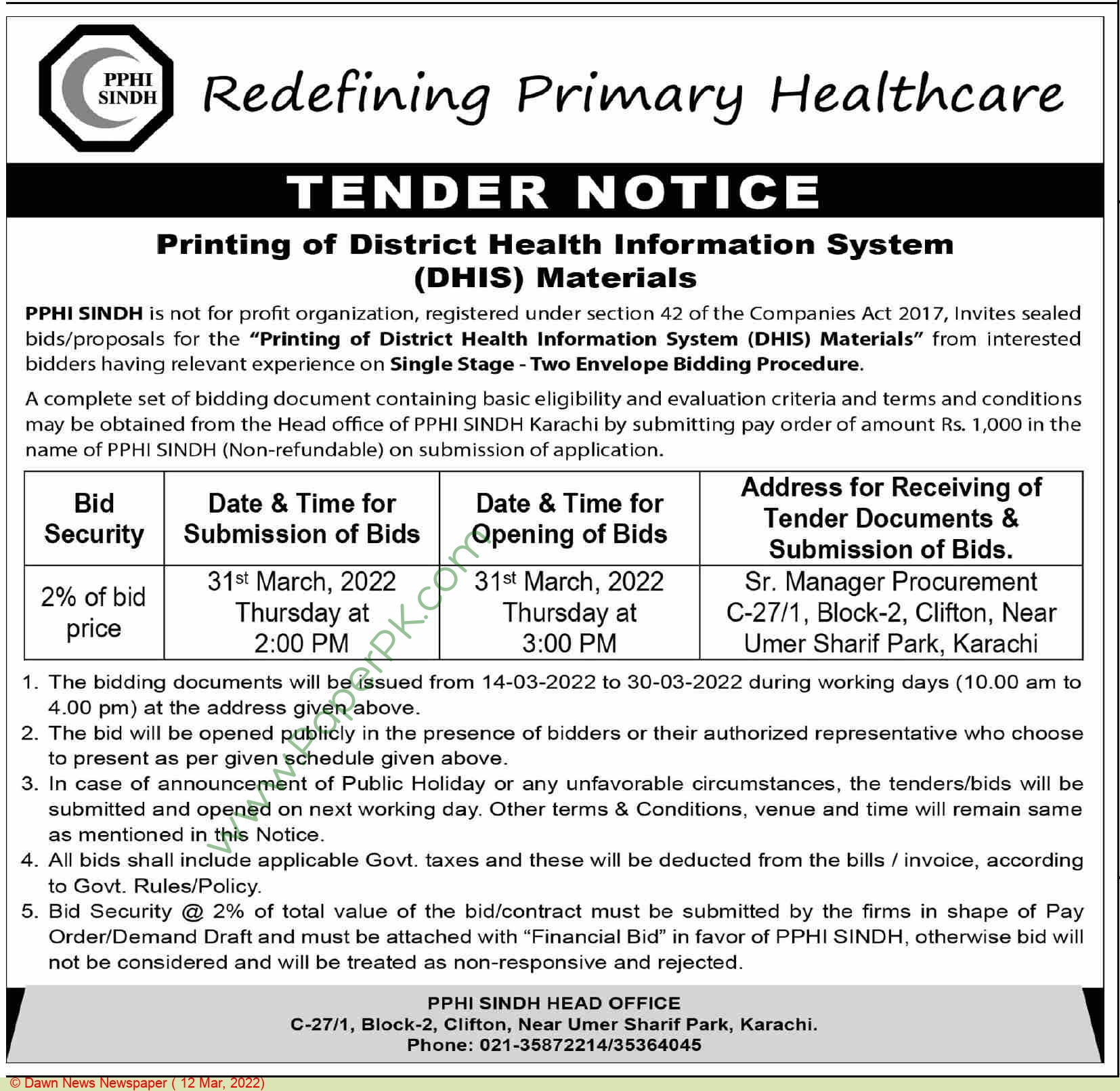 PPHI SINDH - Karachi