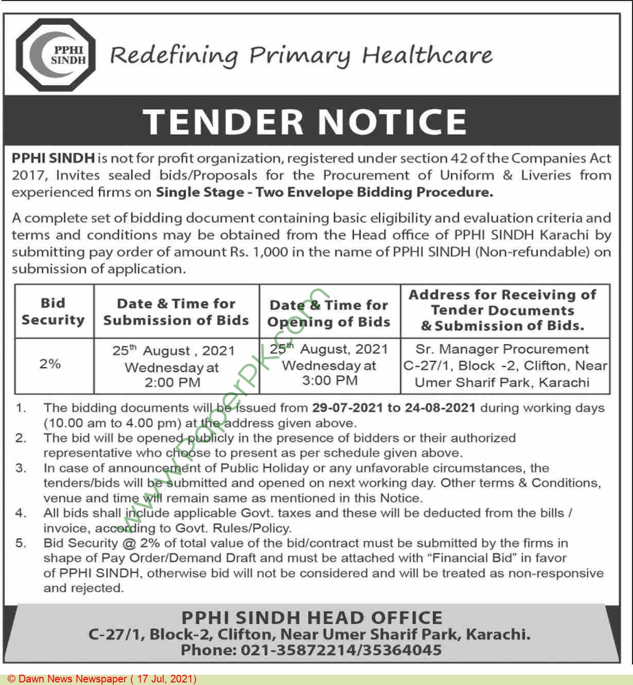 PPHI SINDH - Karachi