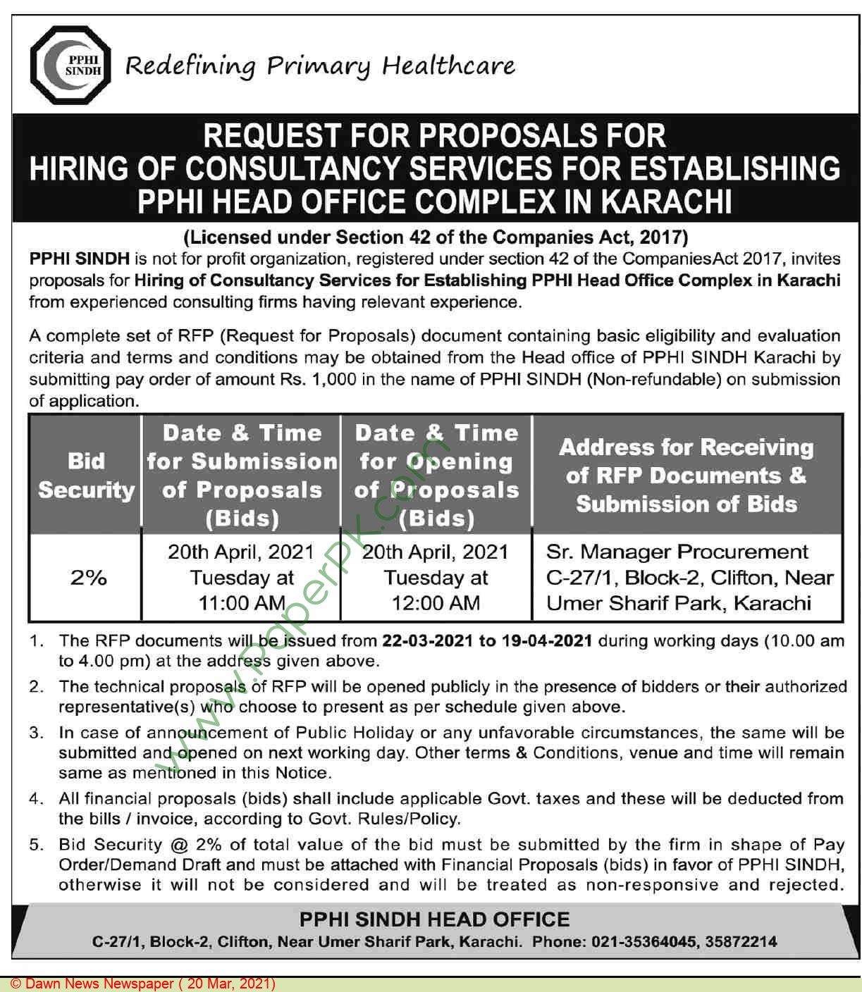 PPHI SINDH - Karachi