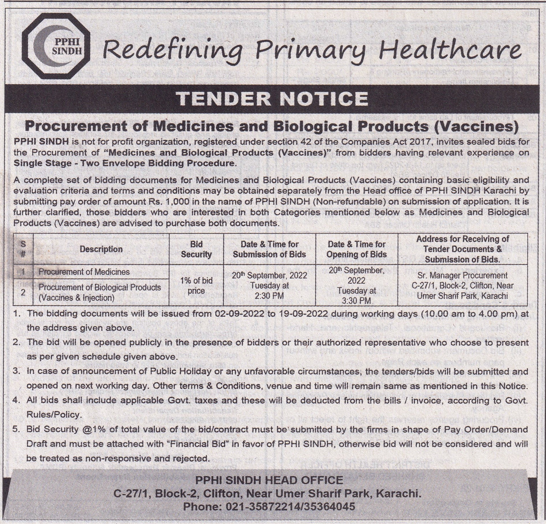 PPHI SINDH - Karachi