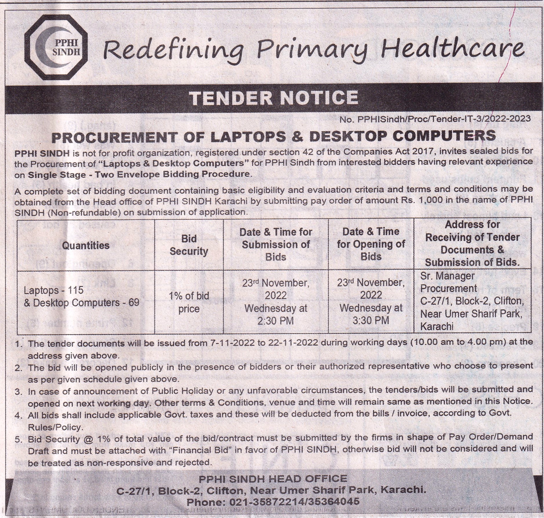 PPHI SINDH - Karachi