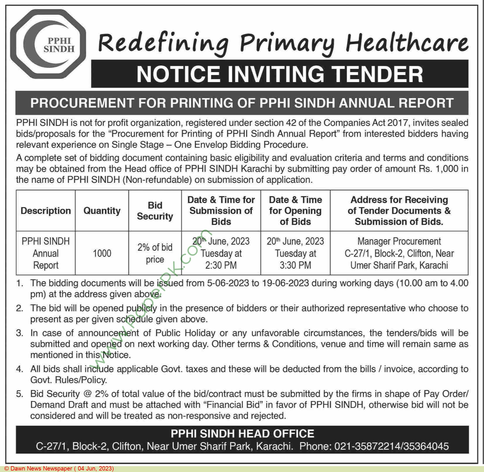 PPHI SINDH - Karachi