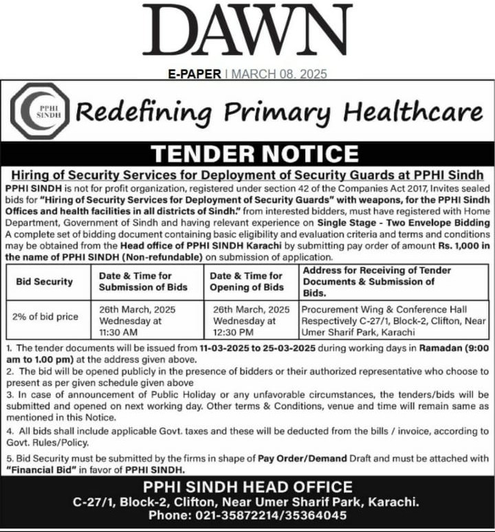 PPHI SINDH - Karachi