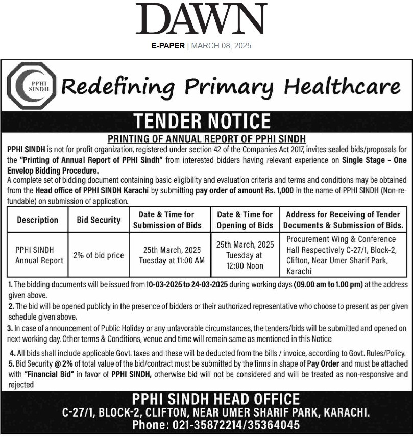 PPHI SINDH - Karachi